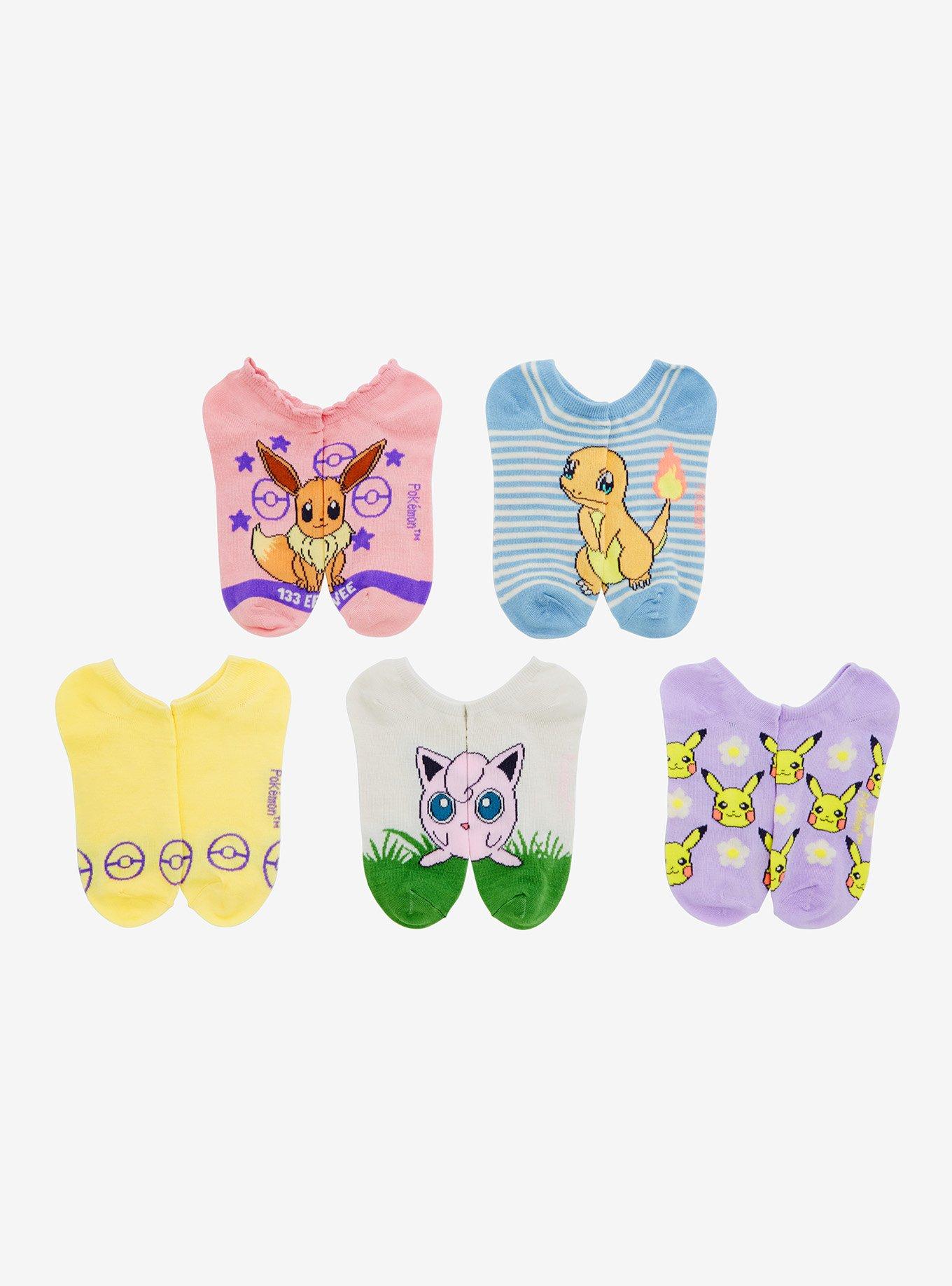 Pokemon Cute Pals No-Show Socks 5 Pair | Hot Topic