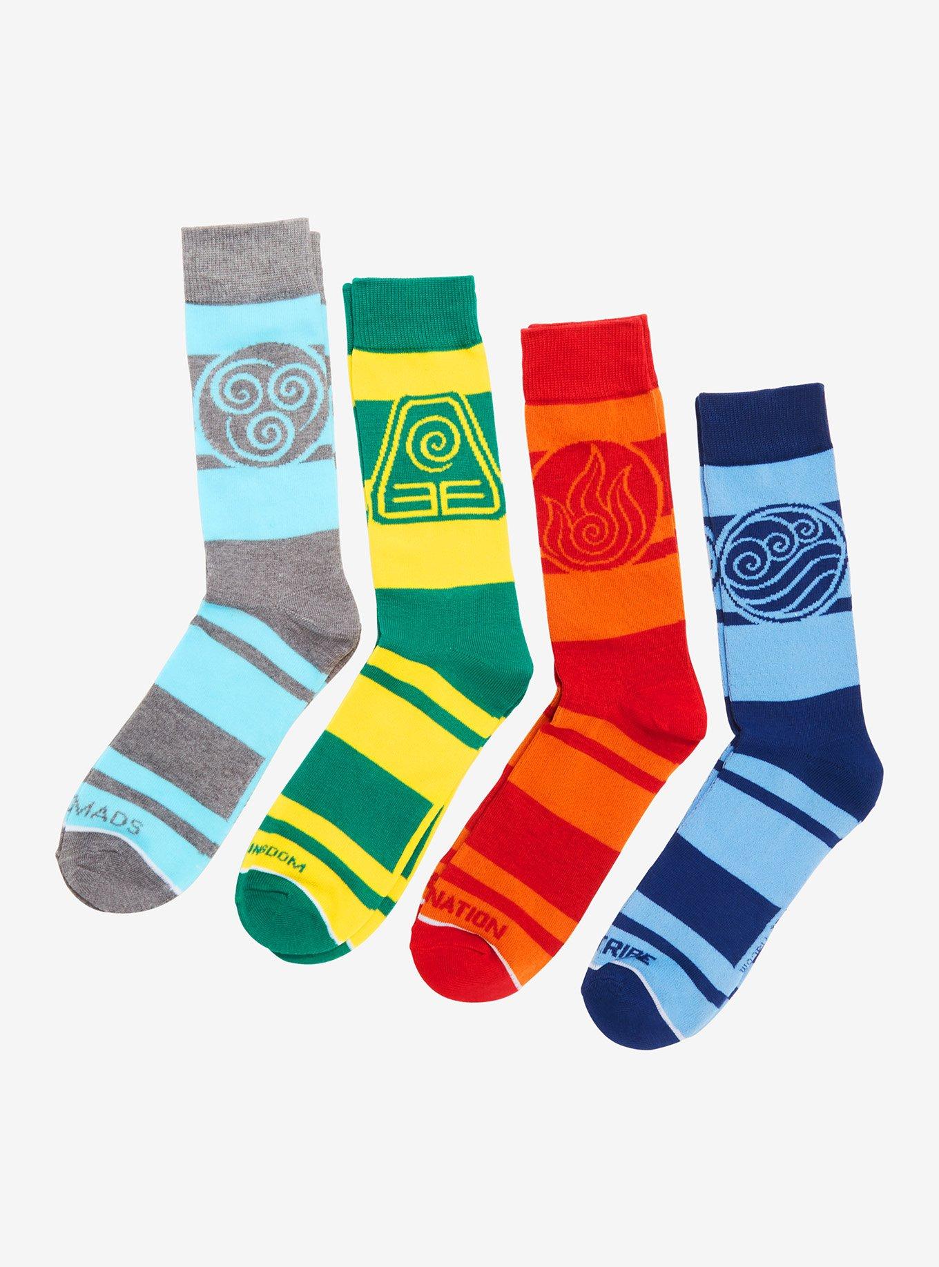 Avatar: The Last Airbender Nation Crew Socks 4 Pair | Hot Topic