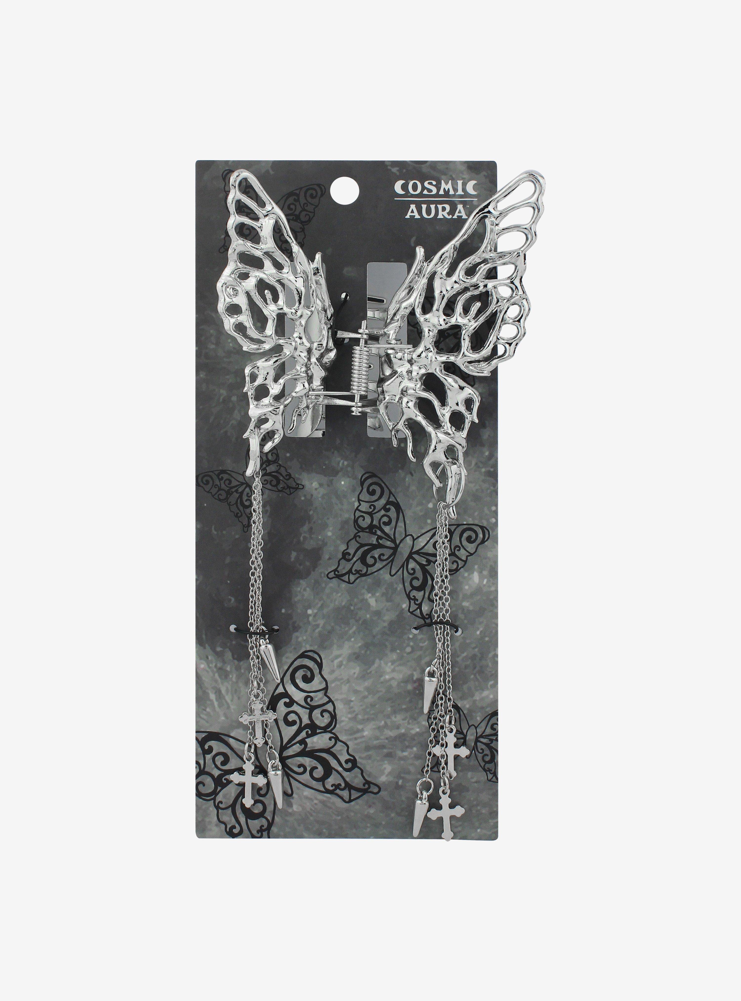 Butterfly Spike Cross Claw Hair Clip | Hot Topic