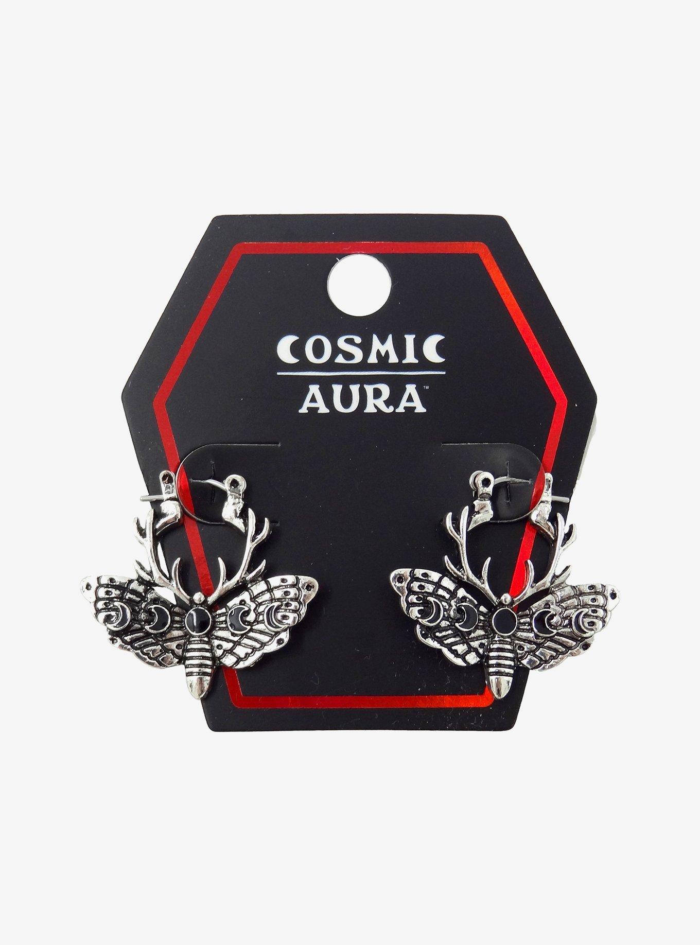 Moth Tree Branch Hoop Earrings | Hot Topic