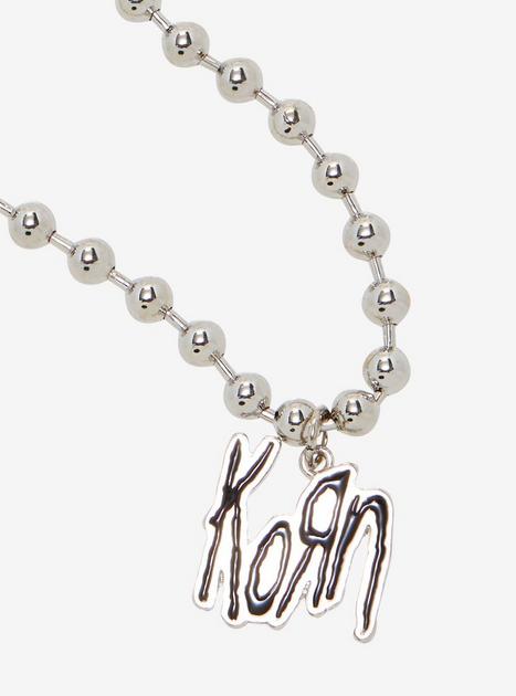 Korn Ball Chain Pendant Necklace | Hot Topic