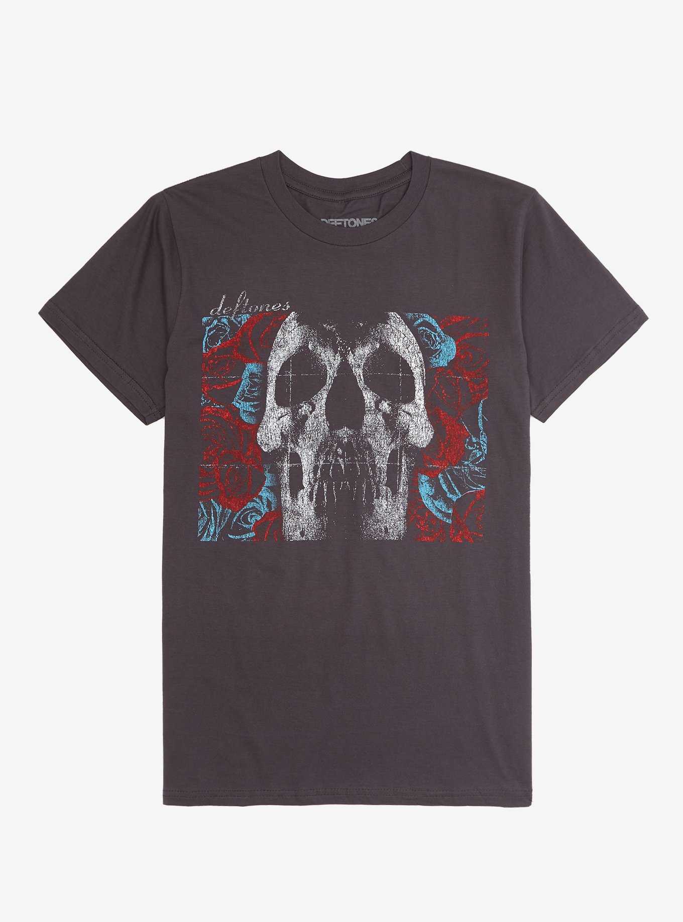 Deftones SKulls & Roses Boyfriend Fit Girls T-Shirt | Hot Topic