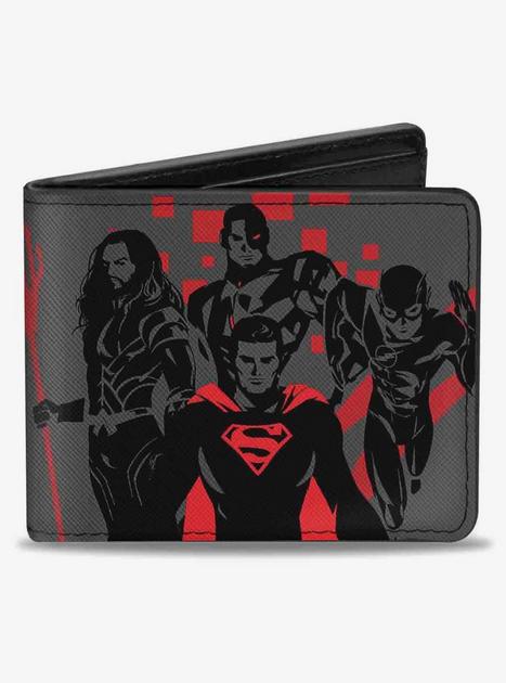 DC Comics Justice League 2017 4 Superhero Group Batman Pose Bifold ...