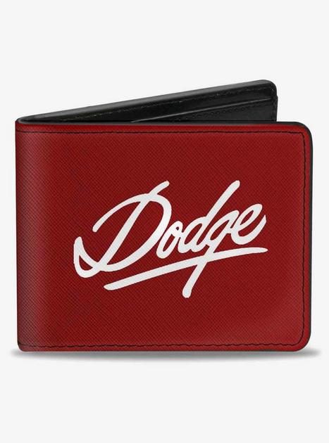 Dodge Emblem Script Burgundy Bifold Wallet | Hot Topic
