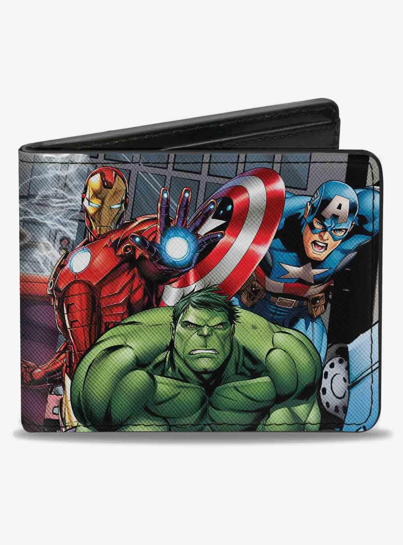 Marvel Avengers Superhero Action Poses Bifold Wallet | Hot Topic