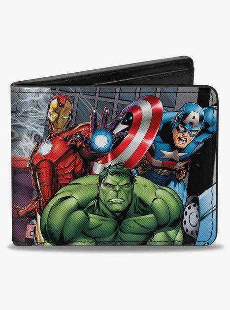 Marvel Avengers Superhero Action Poses Bifold Wallet | Hot Topic