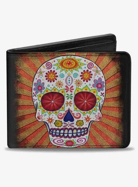 Sugar Skull Rays Bifold Wallet | Hot Topic