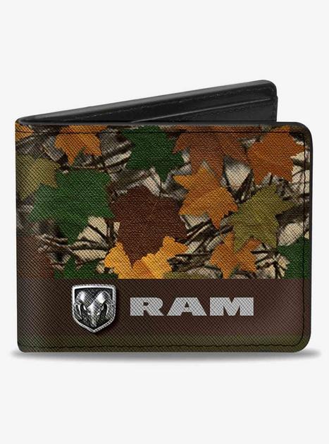 Ram Logo Leaf Camo Bifold Wallet | Hot Topic