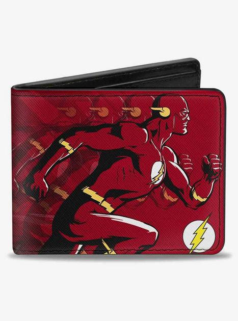 DC Comics The Flash Running Pose Bolts Trails Bifold Wallet | Hot Topic