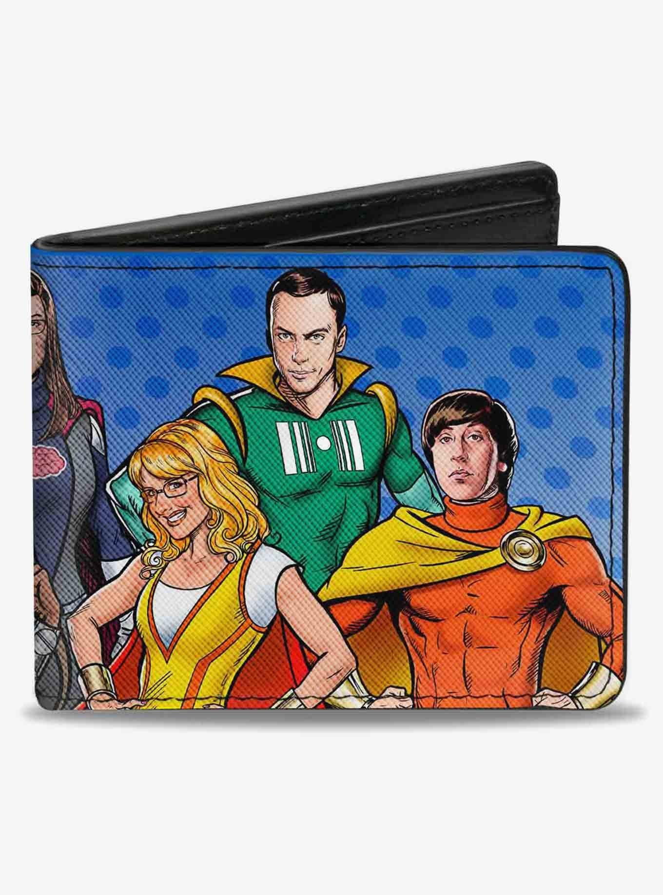 Hot Topic The Big Bang Theory Superhero Characters Bifold Wallet | Mall ...