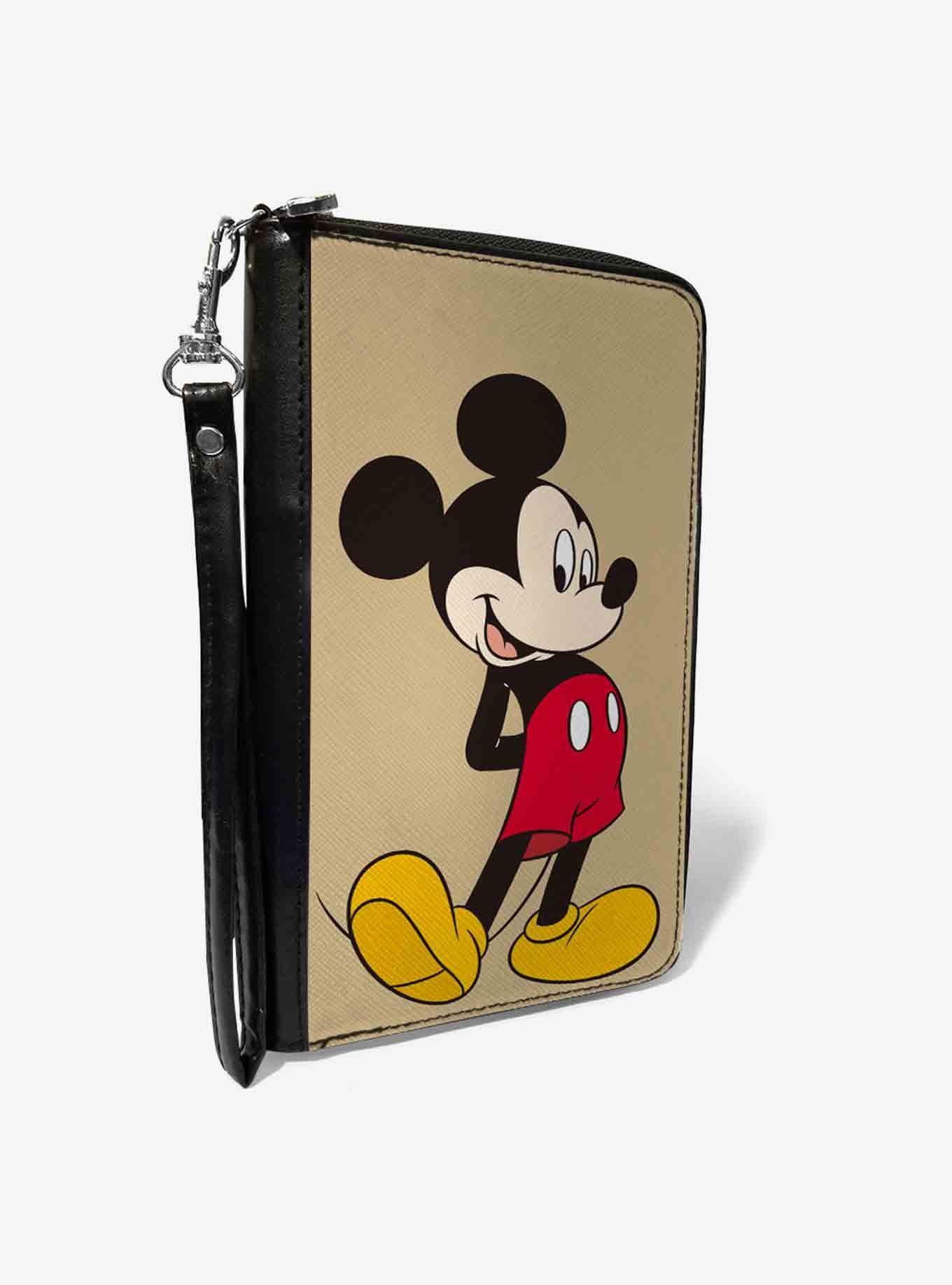 Disney Classic Mickey Mouse Standing Pose Zip Around Wallet | BoxLunch