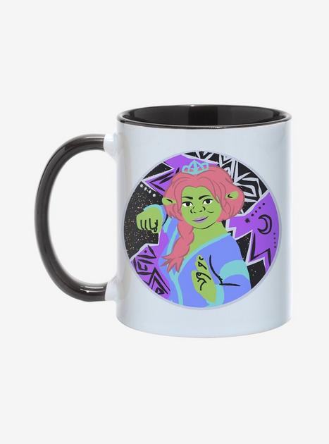 Shrek Fiona Fighting Pose Mug 11oz - BLACK | BoxLunch