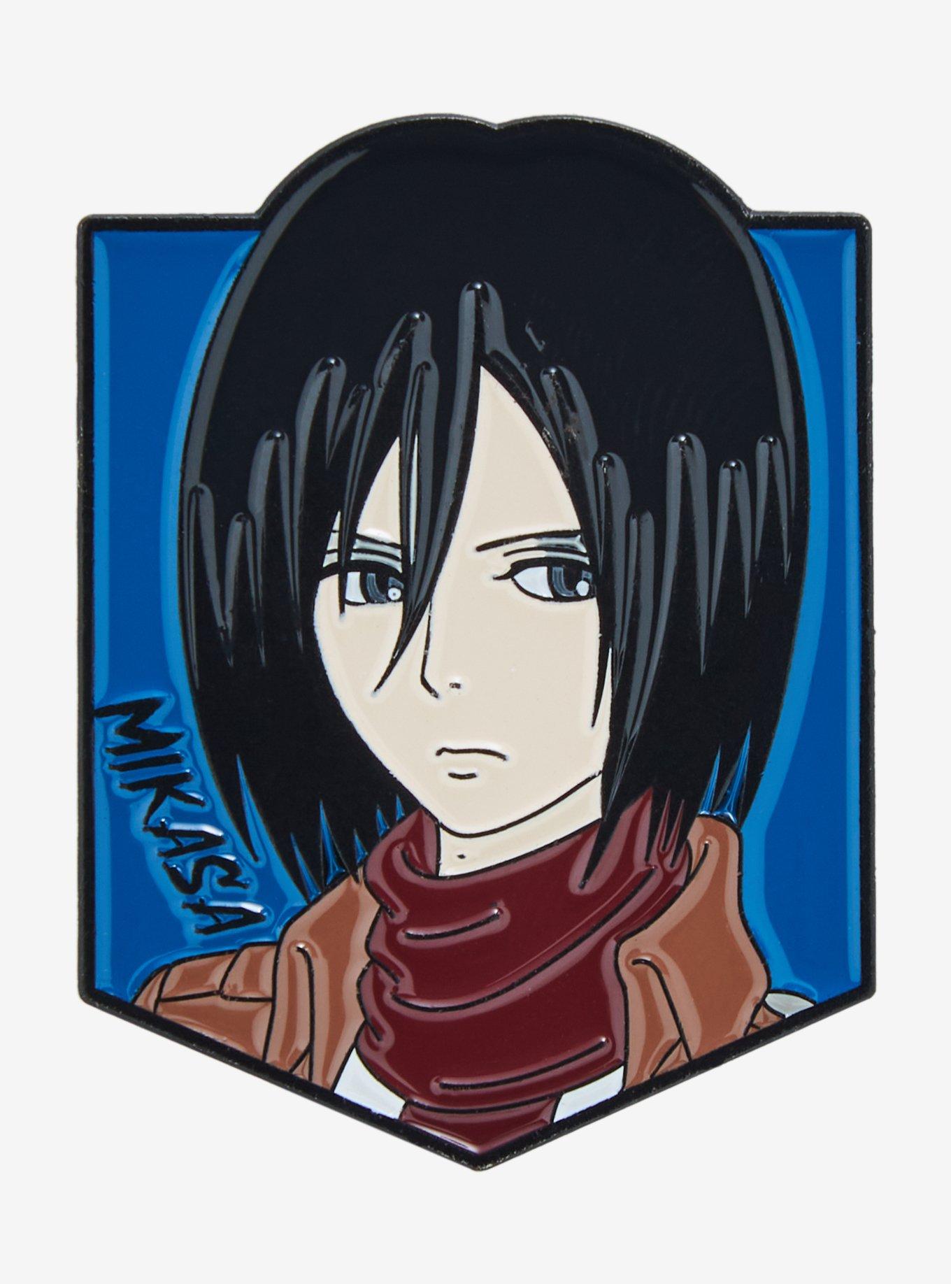 Attack on Titan Mikasa Portrait Enamel Pin - BoxLunch Exclusive | BoxLunch