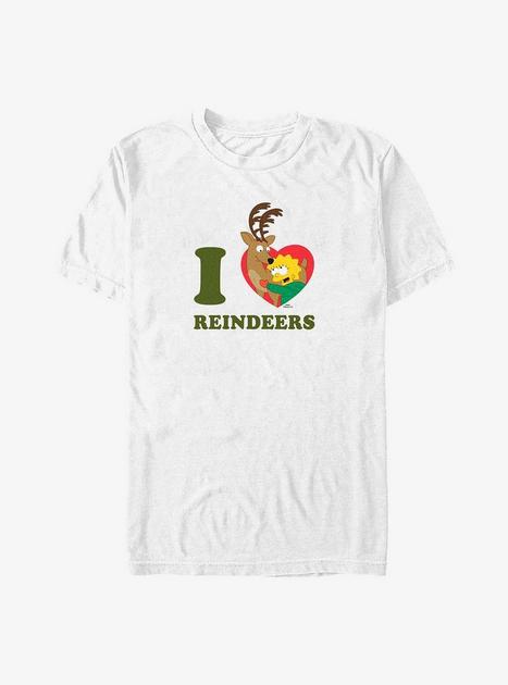 The Simpsons I Love Reindeers T-Shirt - WHITE | BoxLunch