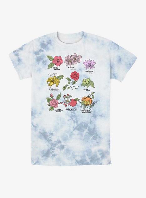Disney Princess Flowers Tie-Dye T-Shirt - MULTI | Hot Topic