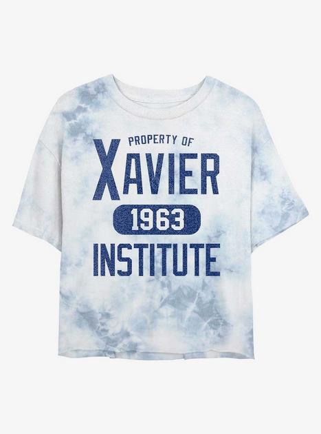 Marvel X-Men Xavier Institute Tie-Dye Girls Crop T-Shirt - MULTI | Hot ...