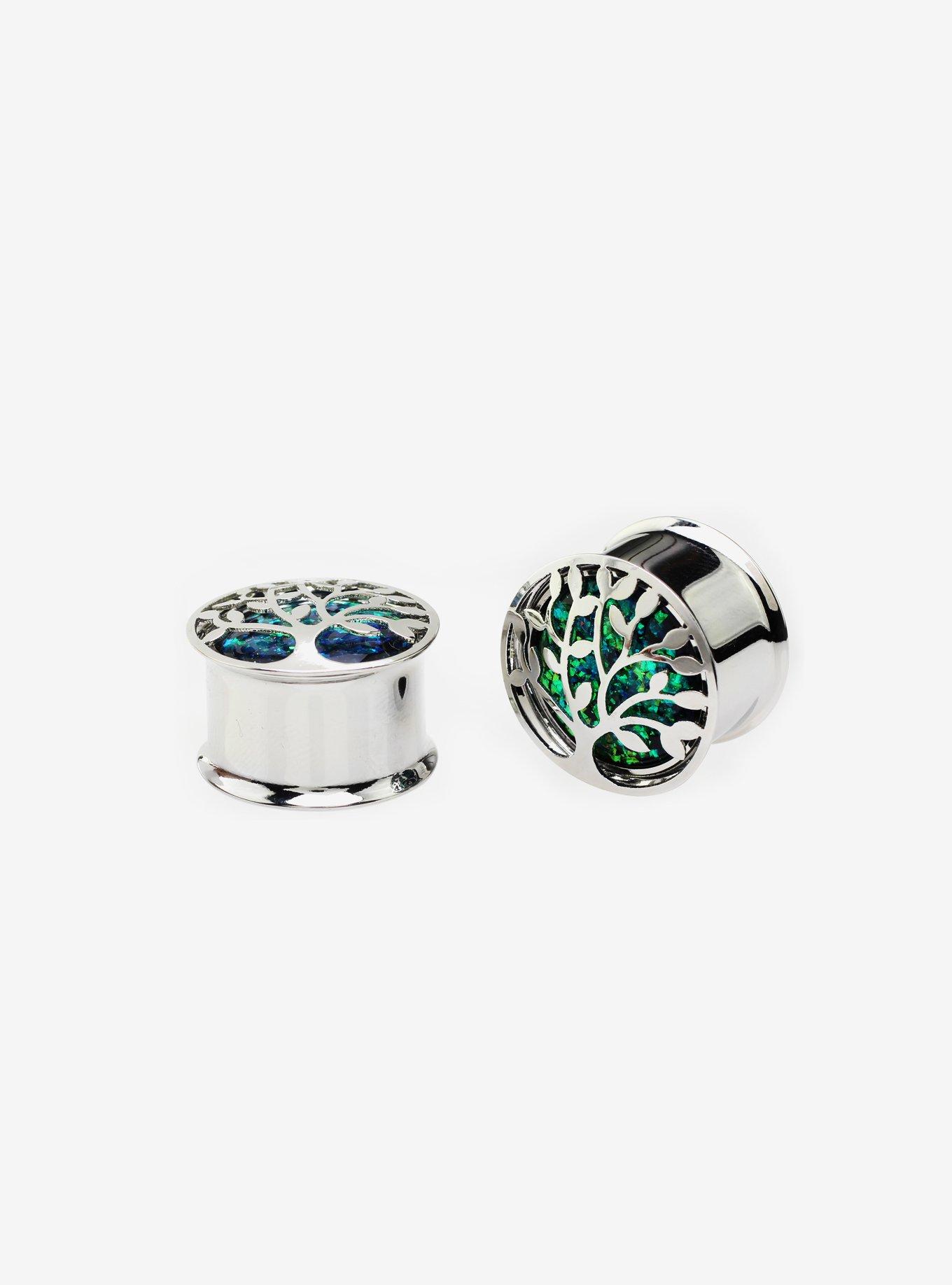 Steel Tree Of Life Plug 2 Pack | Hot Topic