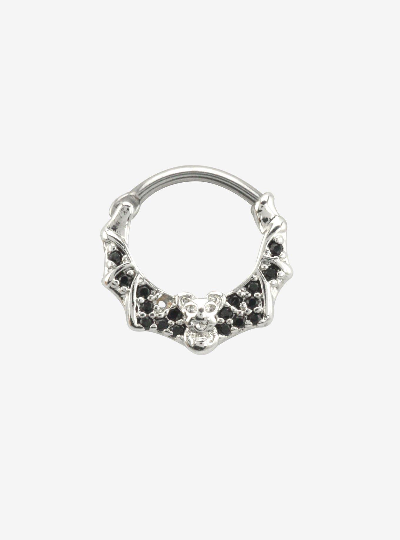 Steel Bat Black Gem Hinged Clicker | Hot Topic