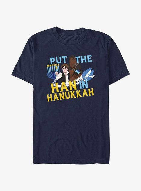Star Wars Han Solo Han In Hanukkah T-Shirt - BLUE | BoxLunch
