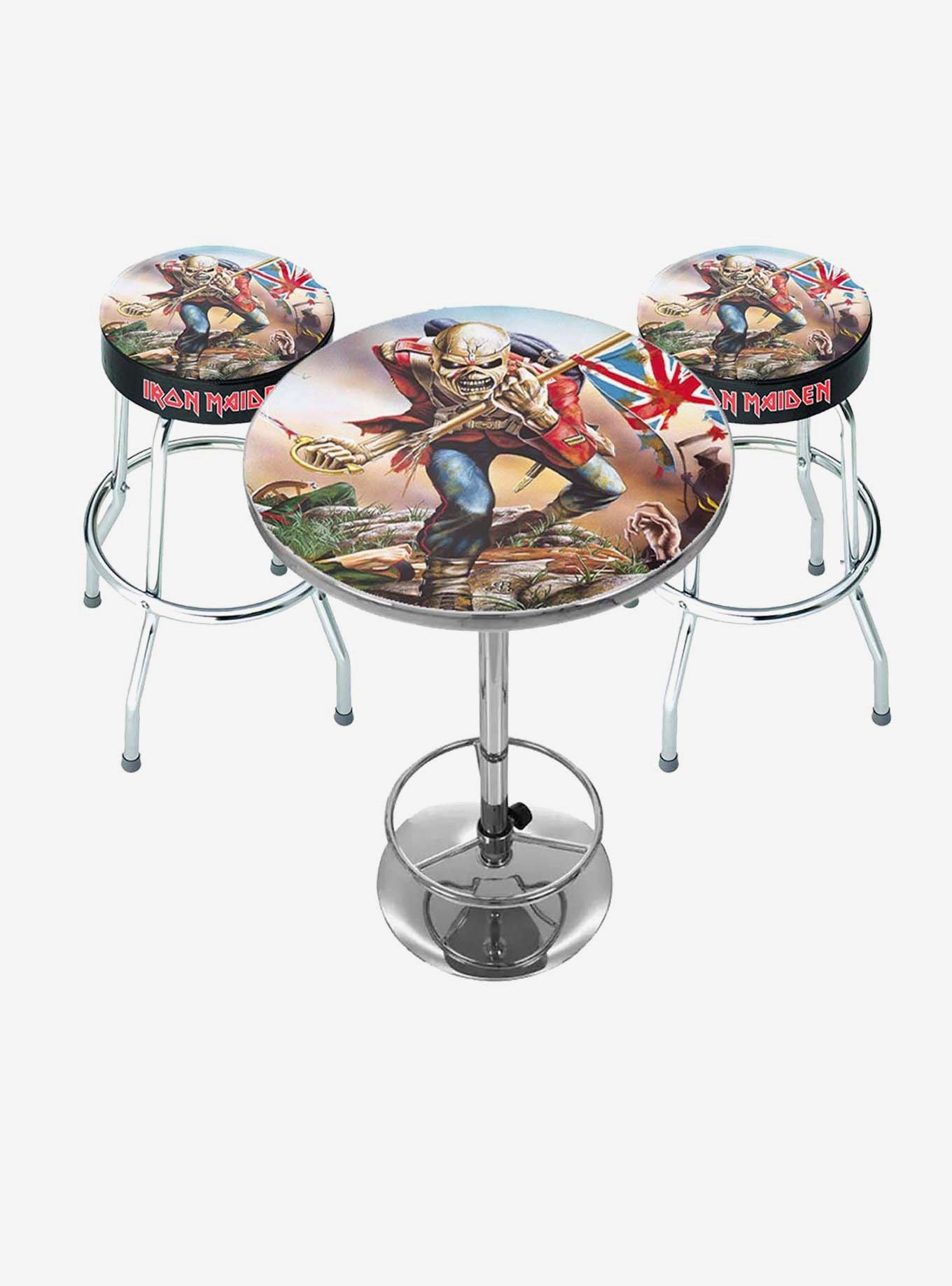 Rocksax Iron Maiden Trooper Bar Table and Stool Set | Hot Topic