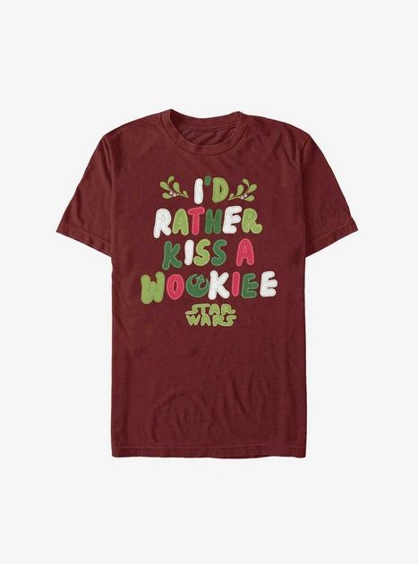 Star Wars I'd Rather Kiss A Wookie T-Shirt - RED | Hot Topic