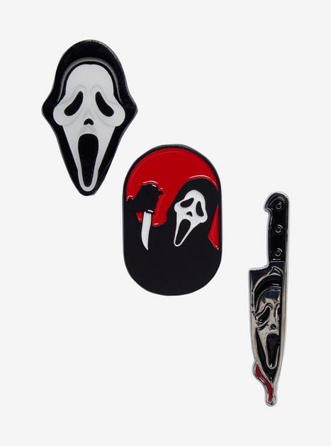 Scream Ghost Face Mask Knife Enamel Pin Set | Hot Topic