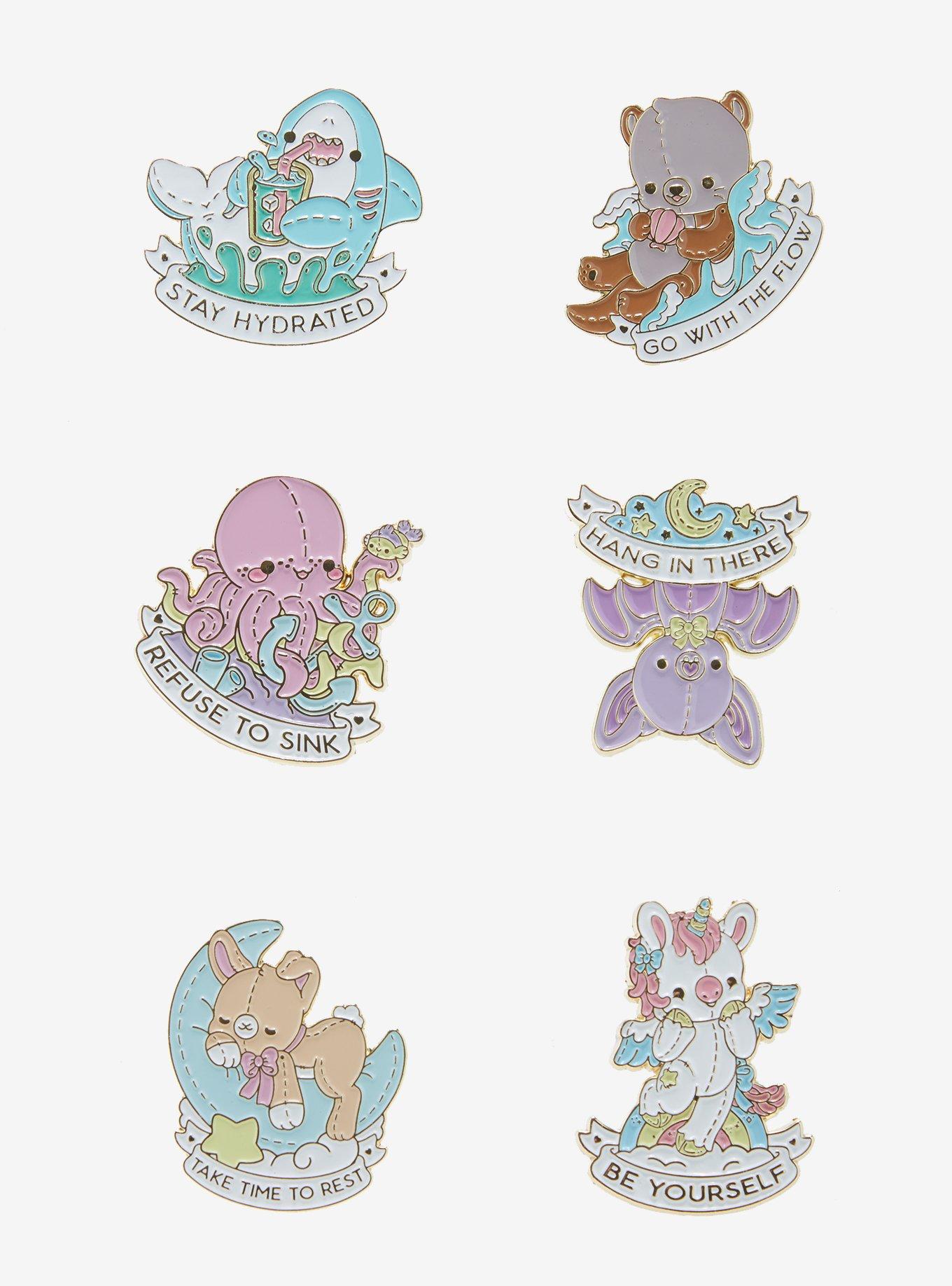 Self Care Creatures Blind Box Enamel Pin By Bright Bat Design | Hot Topic