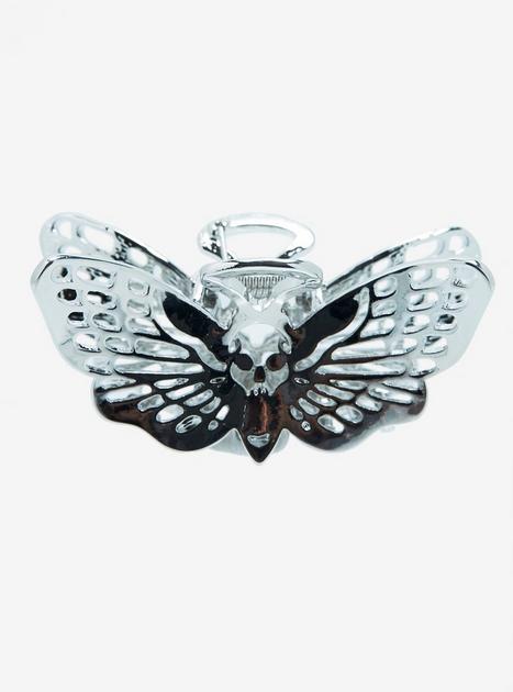 Silver Death Moth Claw Hair Clip | Hot Topic