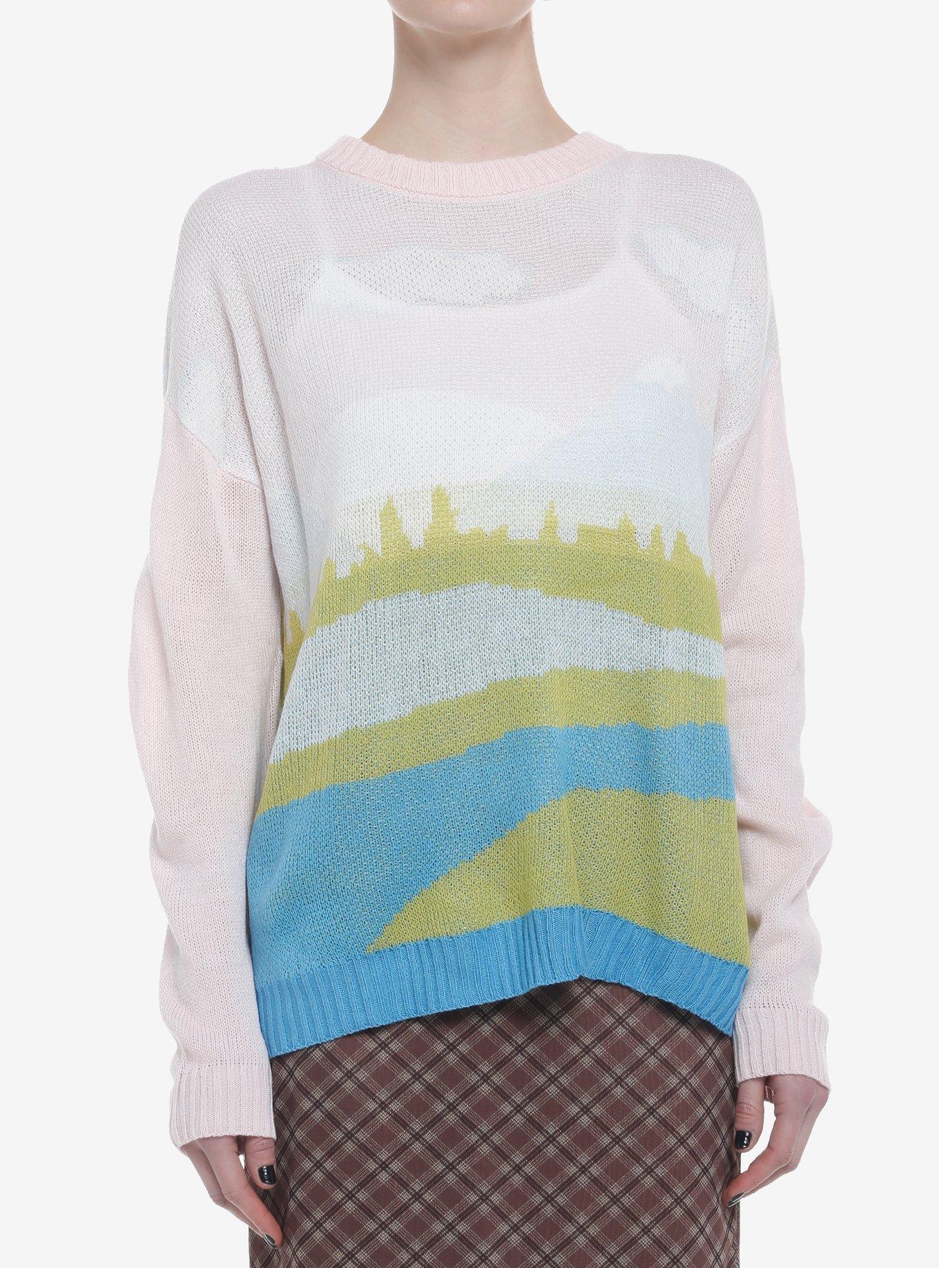 Pink Landscape Girls Sweater | Hot Topic