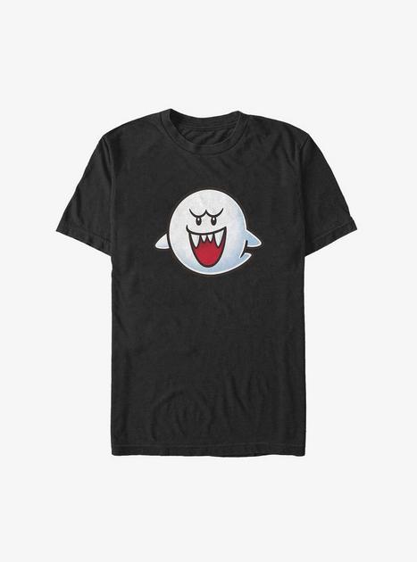 Nintendo Mario Boo Face Big & Tall T-Shirt - BLACK | Hot Topic
