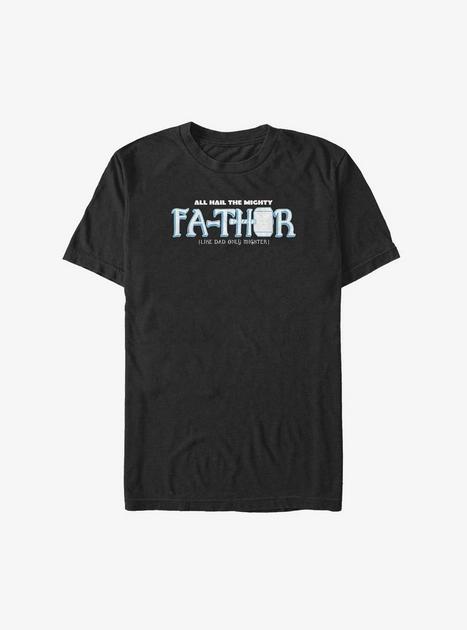 Marvel Thor Mighty Fa-Thor Big & Tall T-Shirt - BLACK | Hot Topic