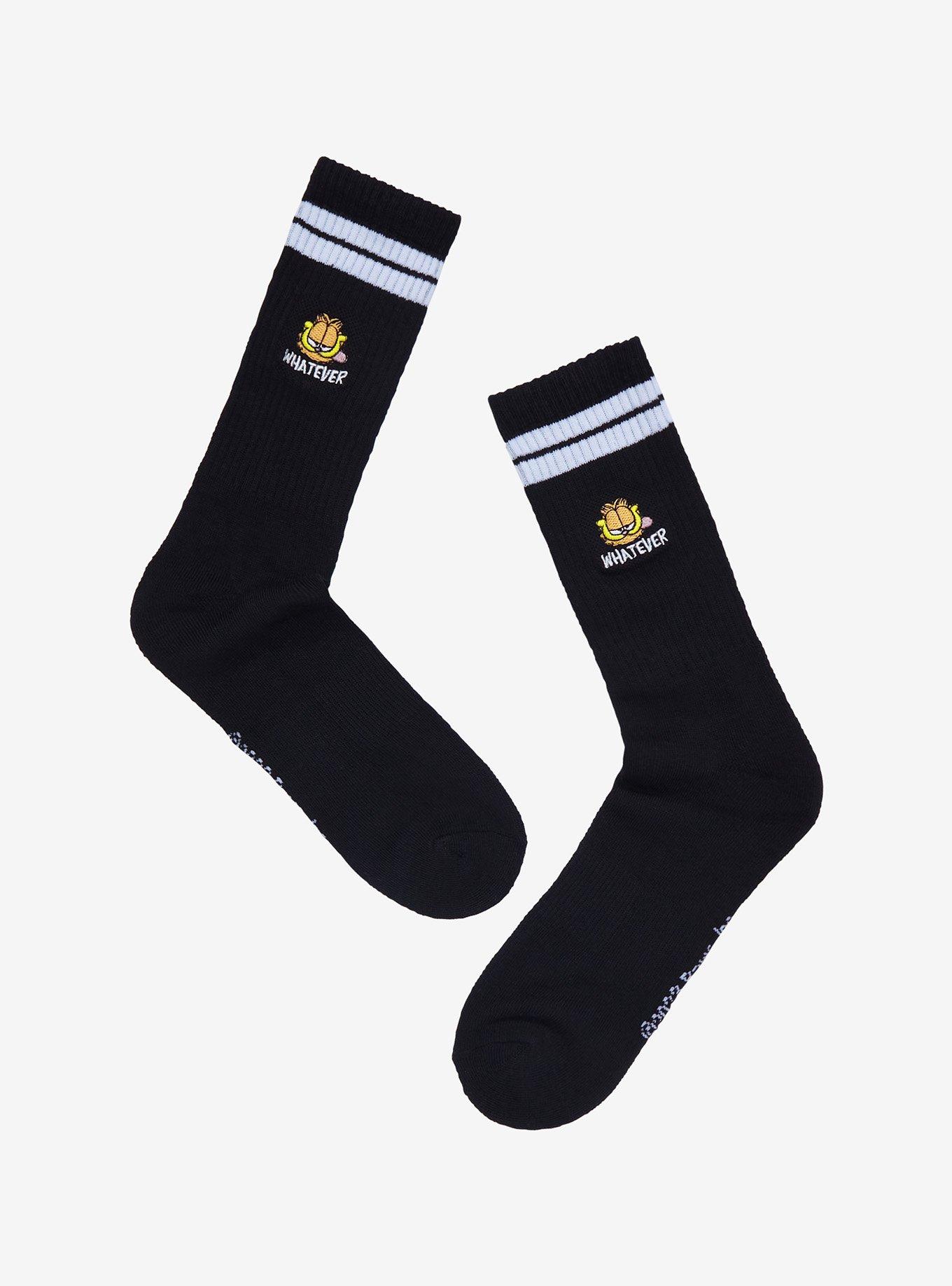 Garfield Whatever Varsity Crew Socks | Hot Topic