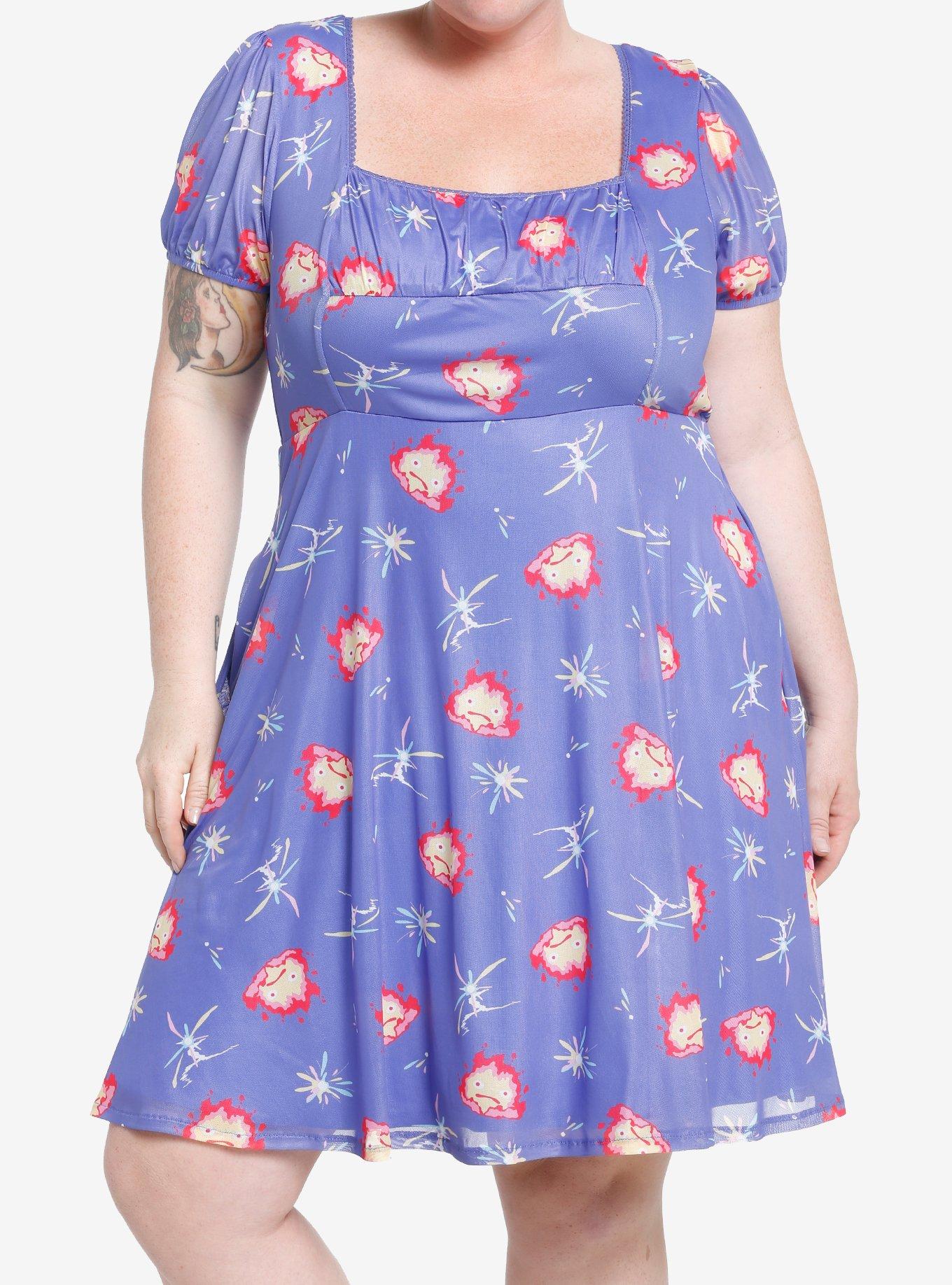 Her Universe Studio Ghibli Howl's Moving Castle Calcifer Dress Plus ...