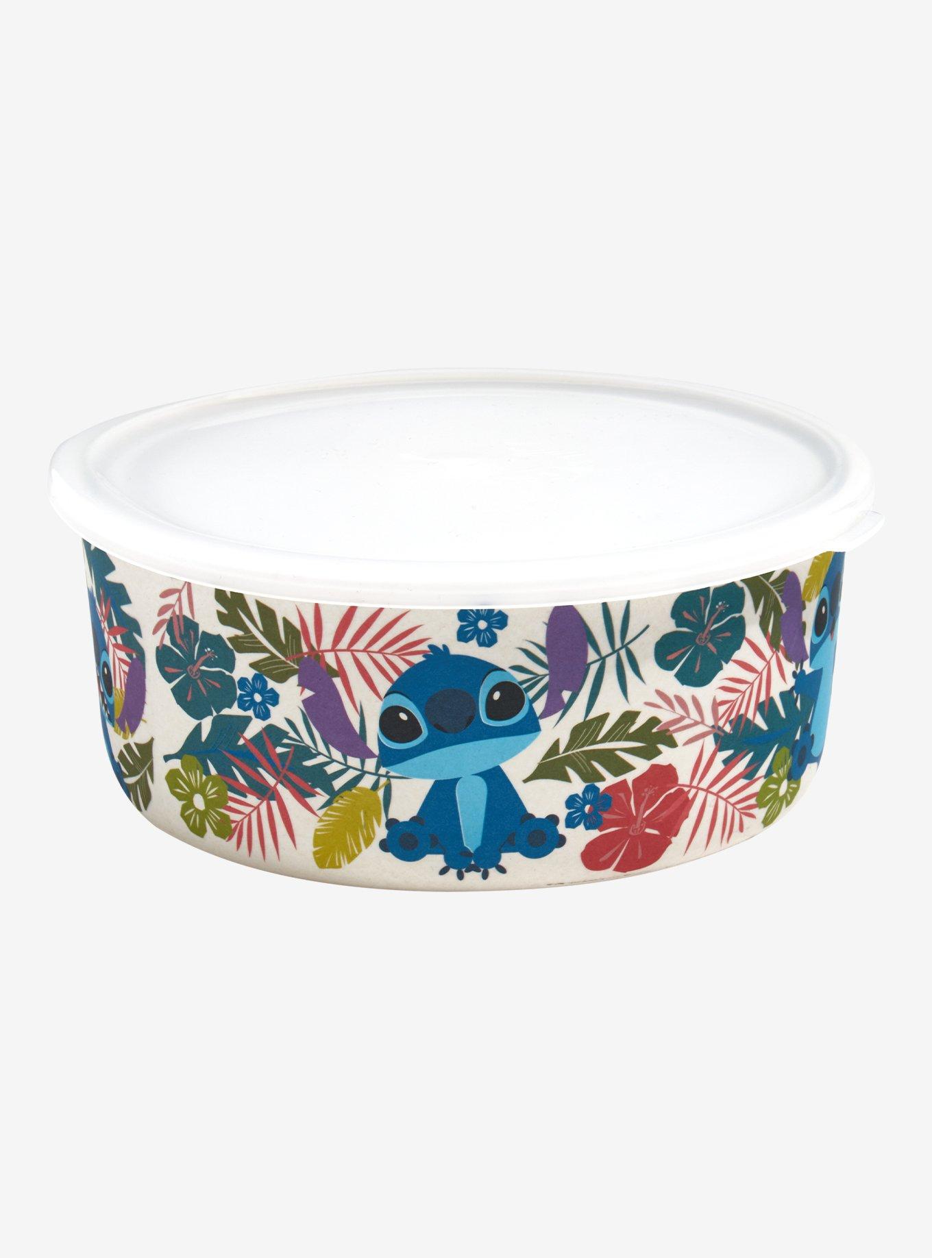 Disney Lilo & Stitch Tropical Allover Print Stackable Bowl with Lids ...