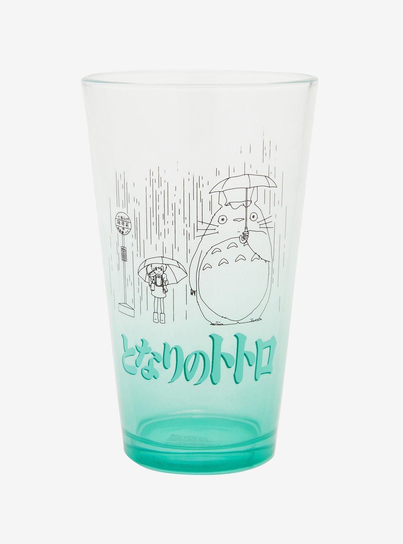 Studio Ghibli My Neighbor Totoro Character Outline Ombre Pint Glass ...