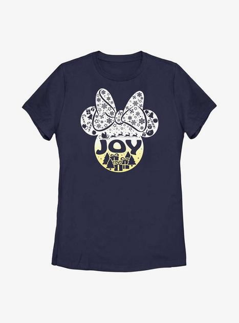 Disney Minnie Mouse Joy Ears Womens T-Shirt - BLUE | BoxLunch