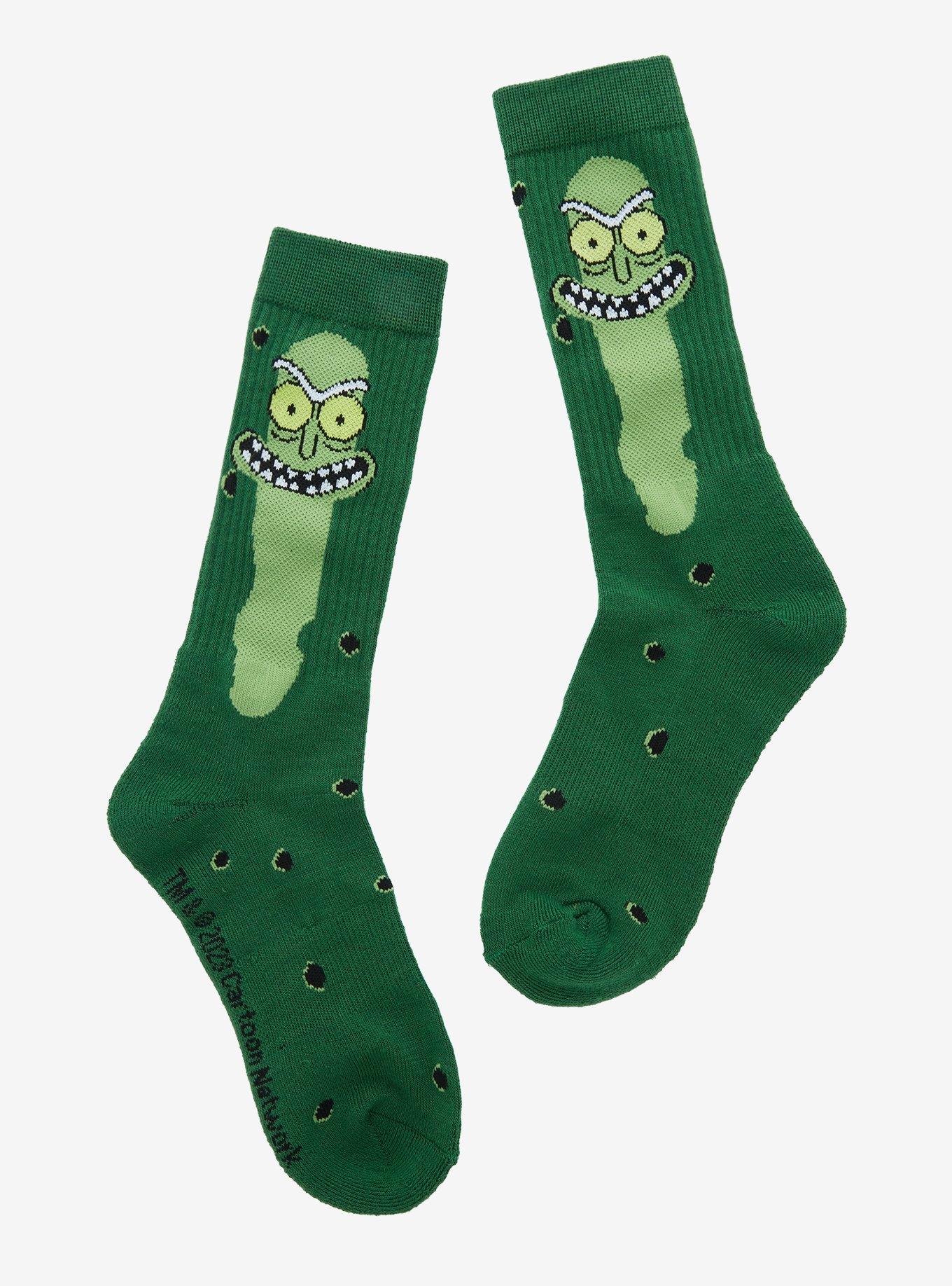 Rick And Morty Pickle Rick Crew Socks | Hot Topic