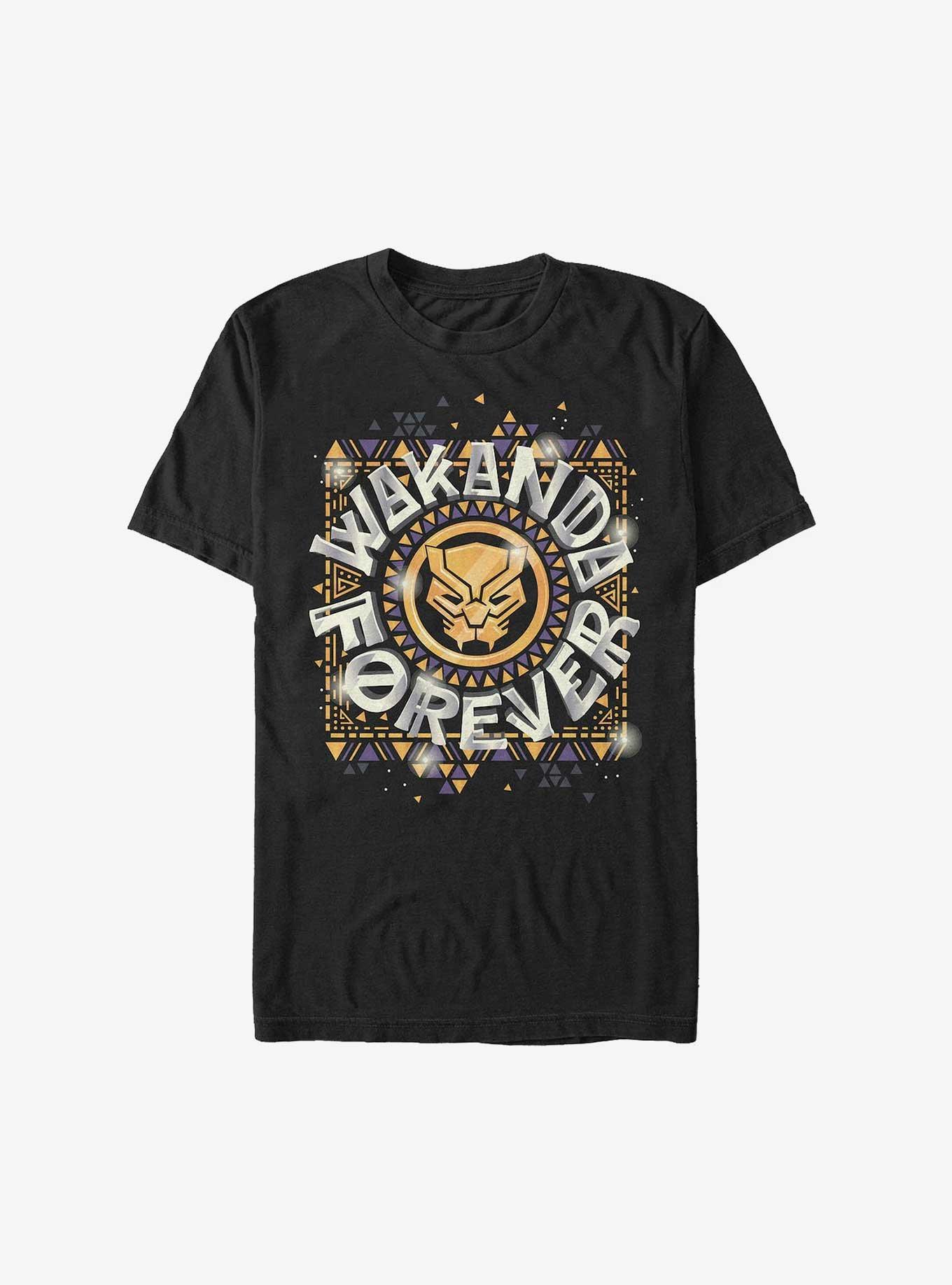 Marvel Black Panther: Wakanda Forever Emblem T-Shirt - BLACK | BoxLunch