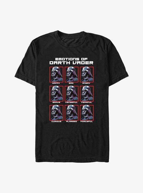 Star Wars Darth Vader Emotions T-Shirt - BLACK | Hot Topic