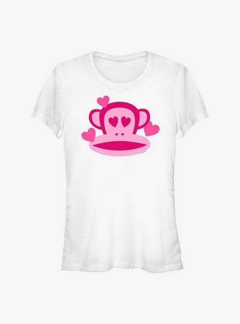 Paul Frank Julius Monkey Heart Girls T-Shirt - WHITE | Hot Topic