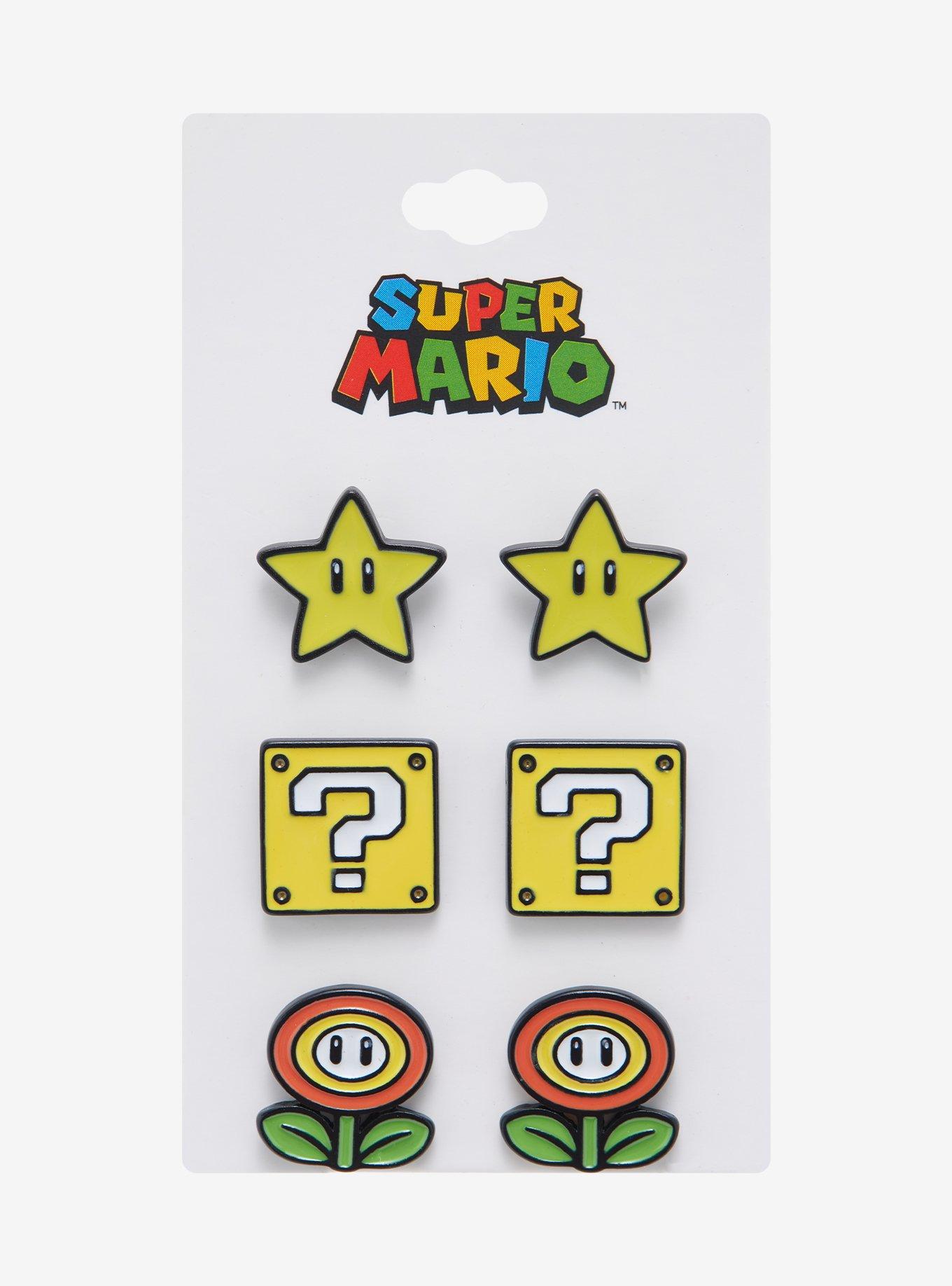 Nintendo Super Mario Bros. Power-Up Icons Earring Set - BoxLunch ...