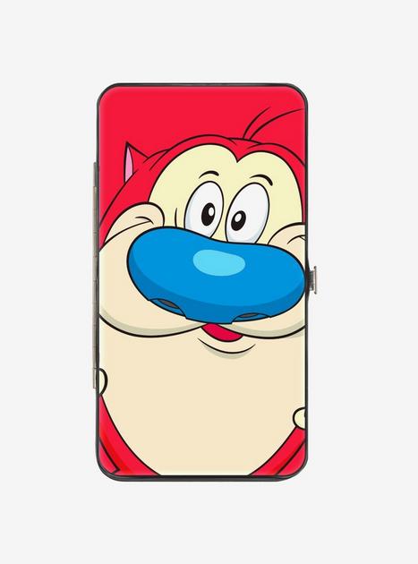 The Ren And Stimpy Show Stimpy Smiling And Ren Winking Hinged Wallet ...