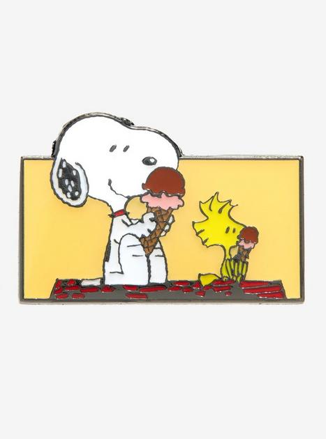 Loungefly Peanuts Snoopy and Woodstock Ice Cream Enamel Pin - BoxLunch ...
