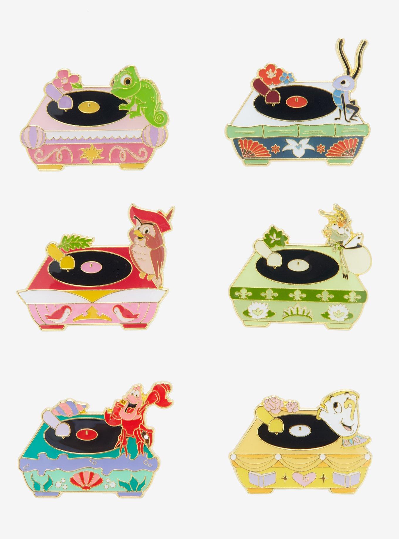 Loungefly Disney Princess Sidekick Record Player Blind Box Enamel Pin ...