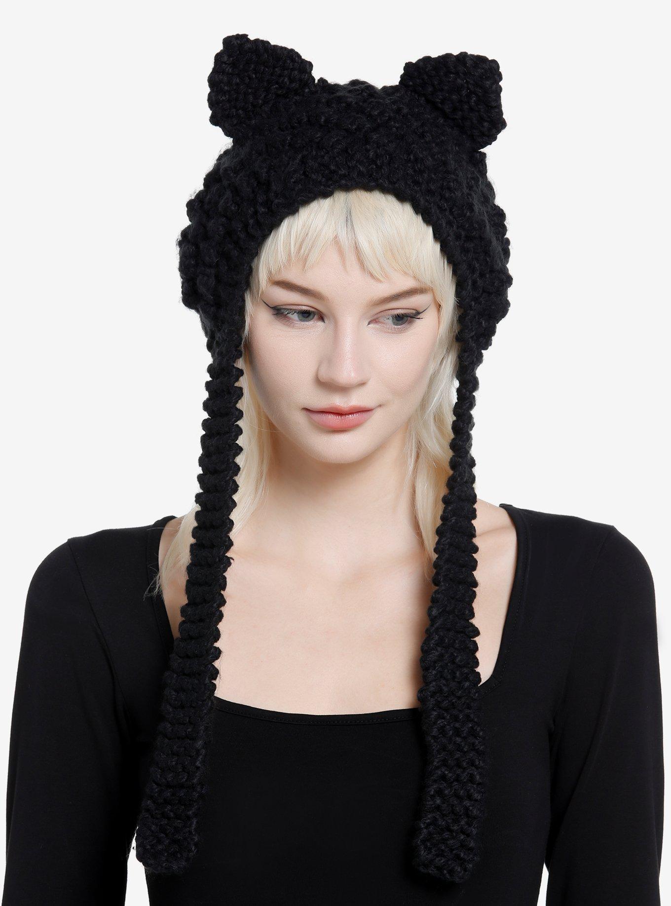 Black Cat Knit Bonnet | Hot Topic