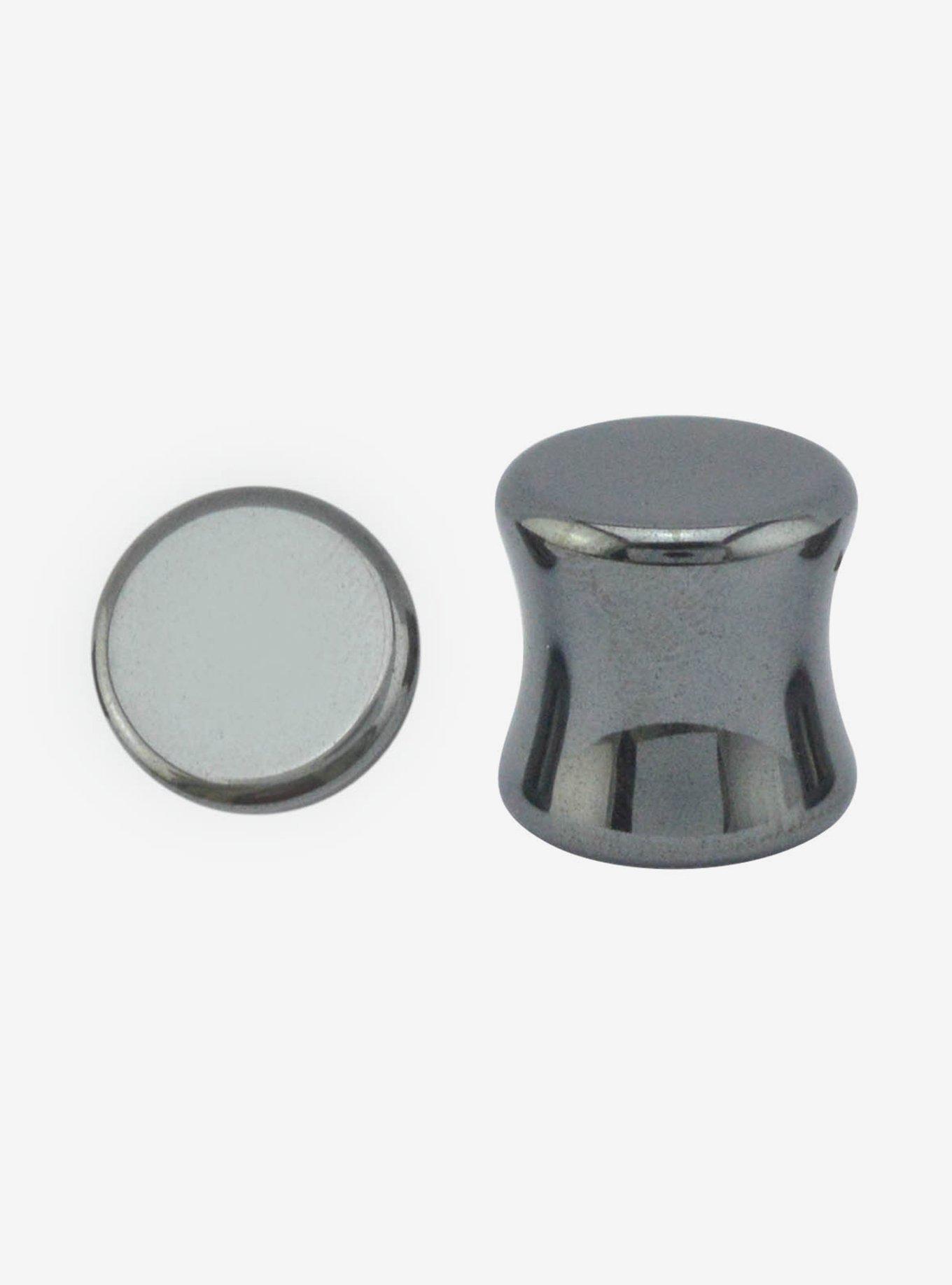 Steel Hematite Stone Plug 2 Pack | Hot Topic