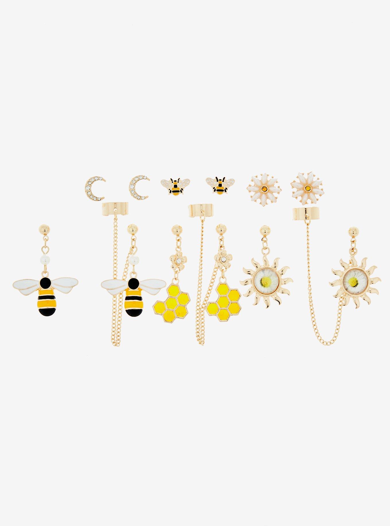 Honey Bee Sun Earring Set | Hot Topic