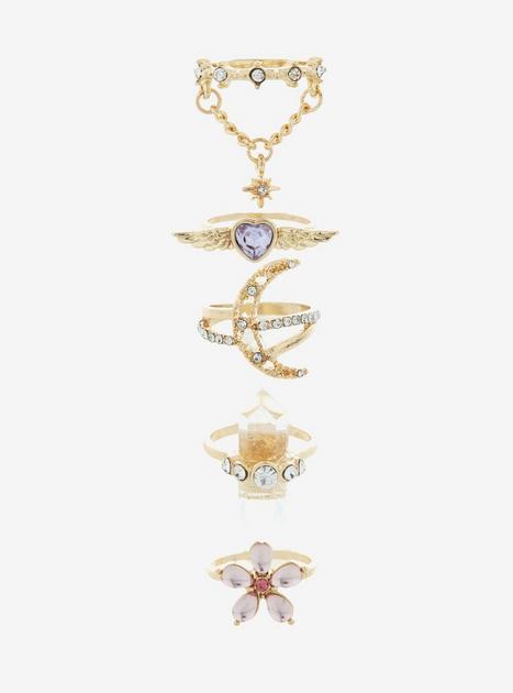 Heart Celestial Bling Ring Set | Hot Topic