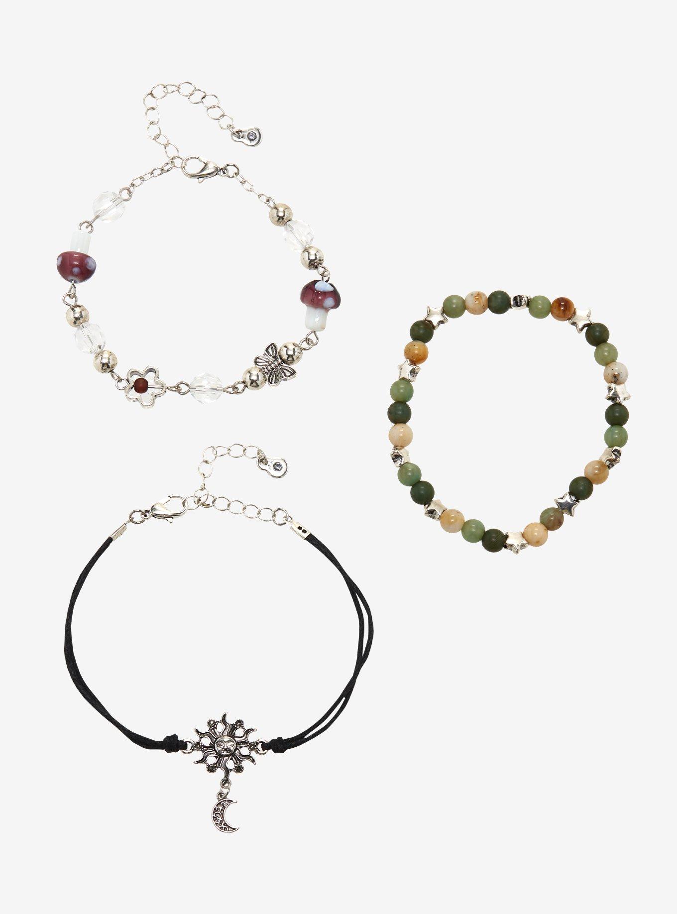 Mushroom Celestial Grunge Bracelet Set | Hot Topic