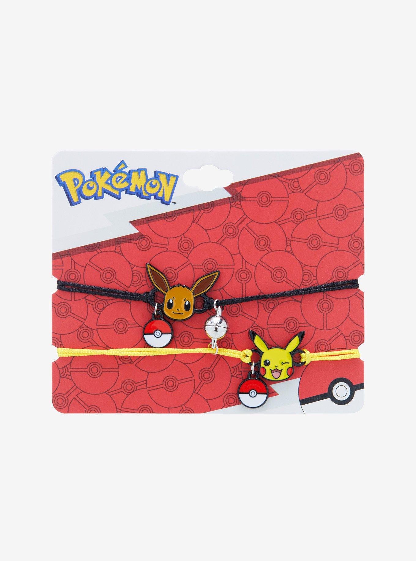 Pokemon Eevee & Pikachu Poke Ball Best Friend Cord Bracelet Set | Hot Topic